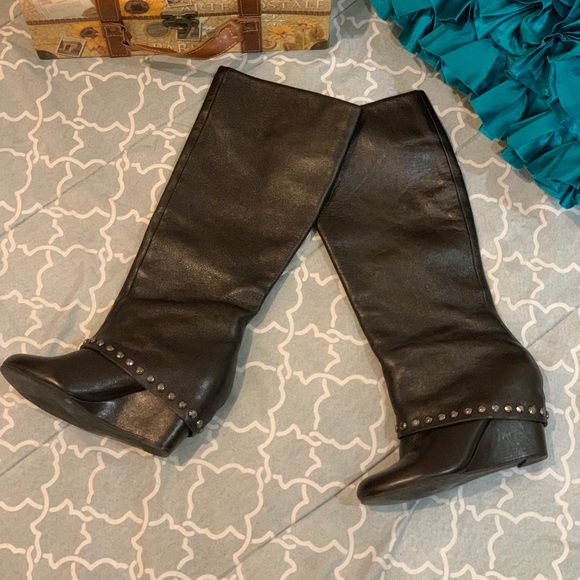 BCBGeneration | Shoes | Black Leather Boots | Poshmark